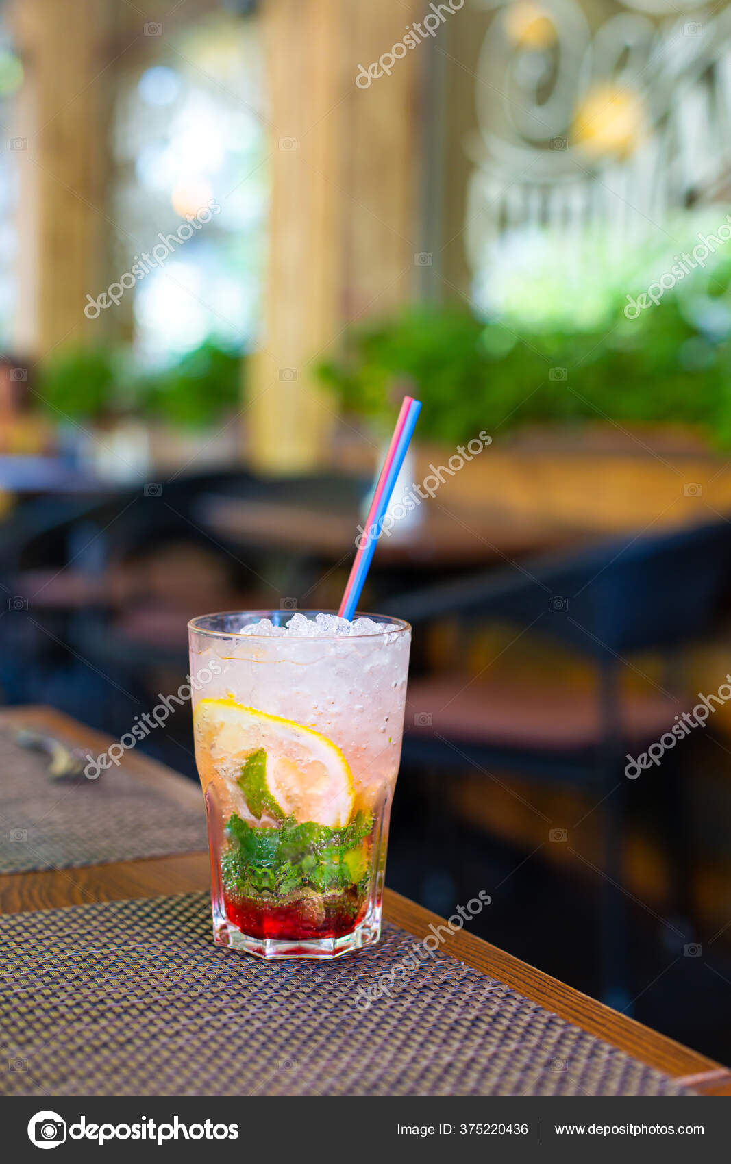 Refreshing Mojito Crushed Ice Hot Summer Day Stock Photo by ©Kukota ...