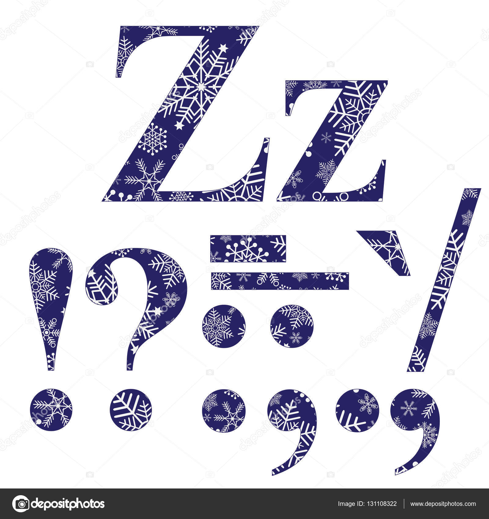 Mayúsculas y minúsculas Letras Z y signos de — Vector de stock ...