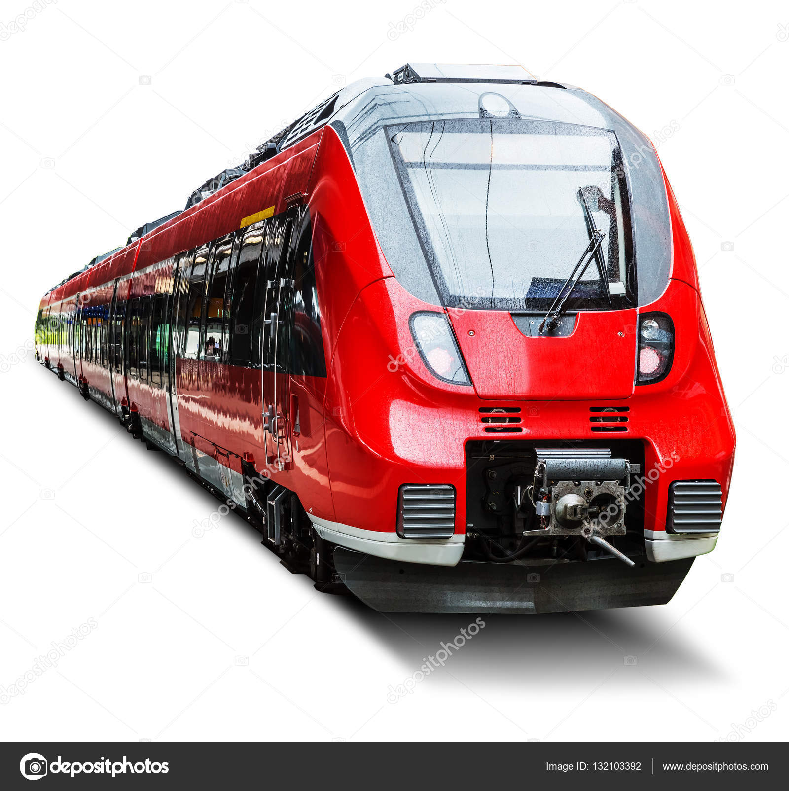 Modern high speed train isolated on white — Stock Photo © scanrail ...