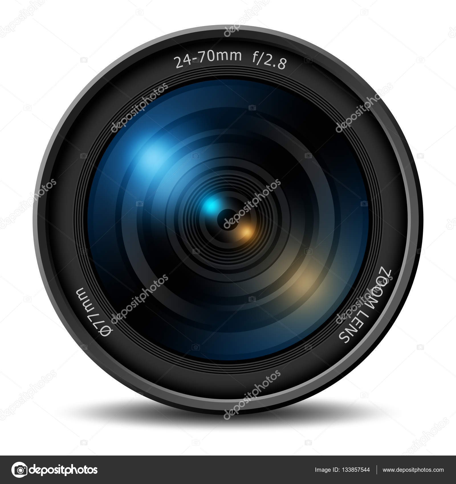 Professional digital camera zoom lens — Stock Photo © scanrail #133857544