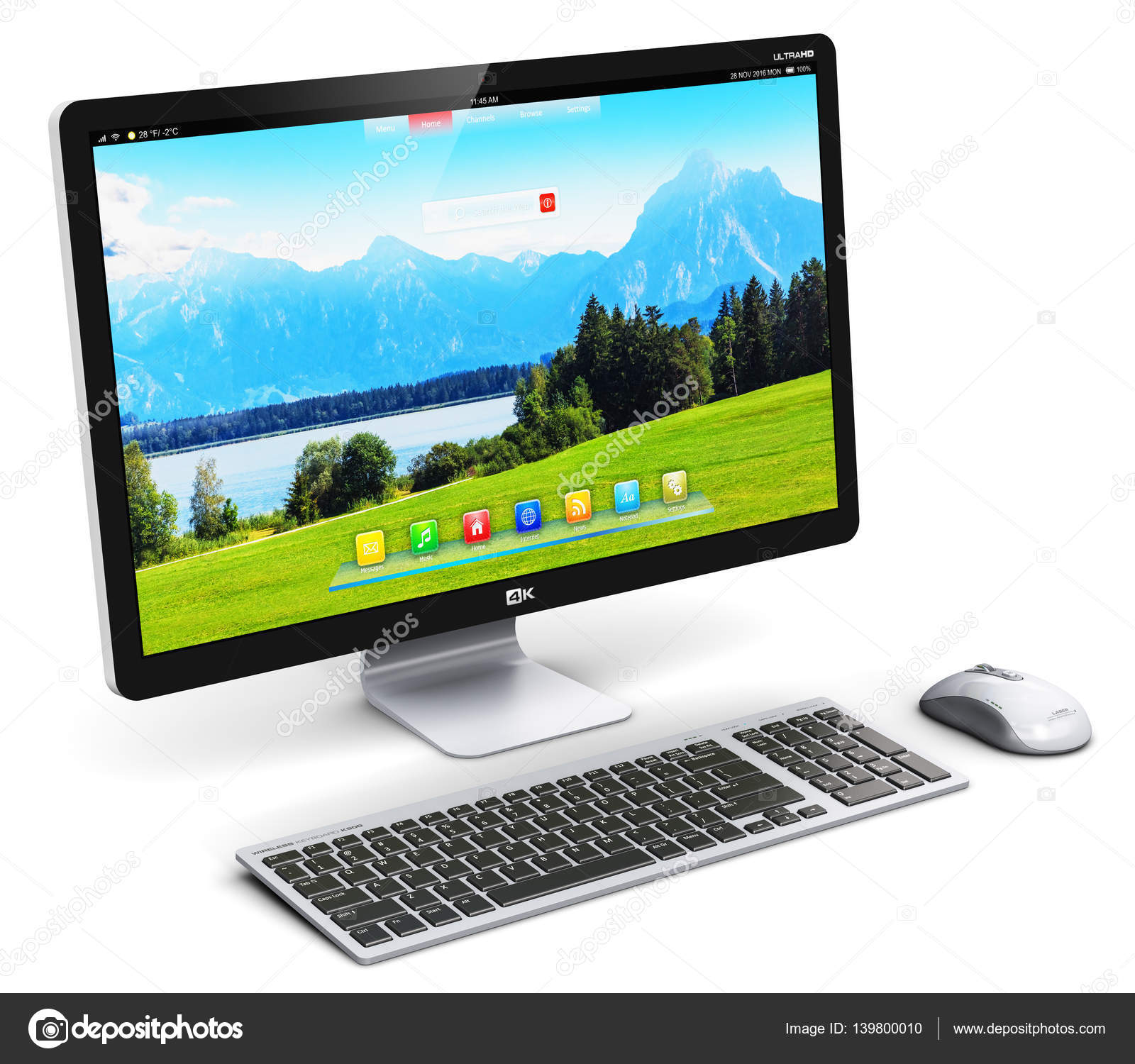Desktop computer PC Stock Photo by ©scanrail 139800010