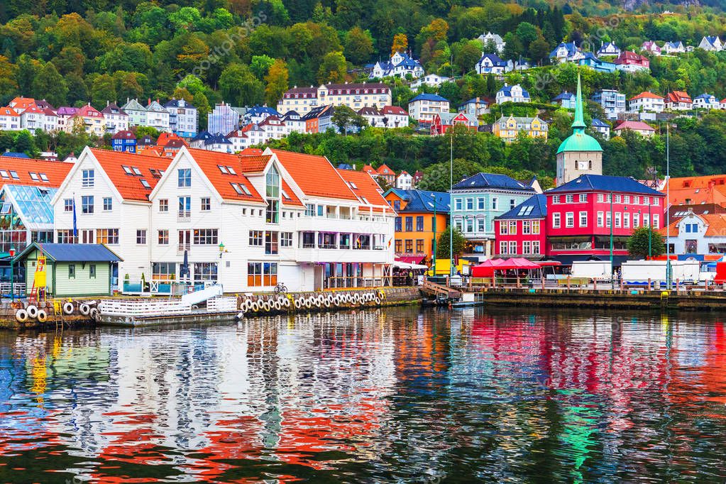 Scenery of Bergen, Norway — Stock Photo © scanrail #181659924