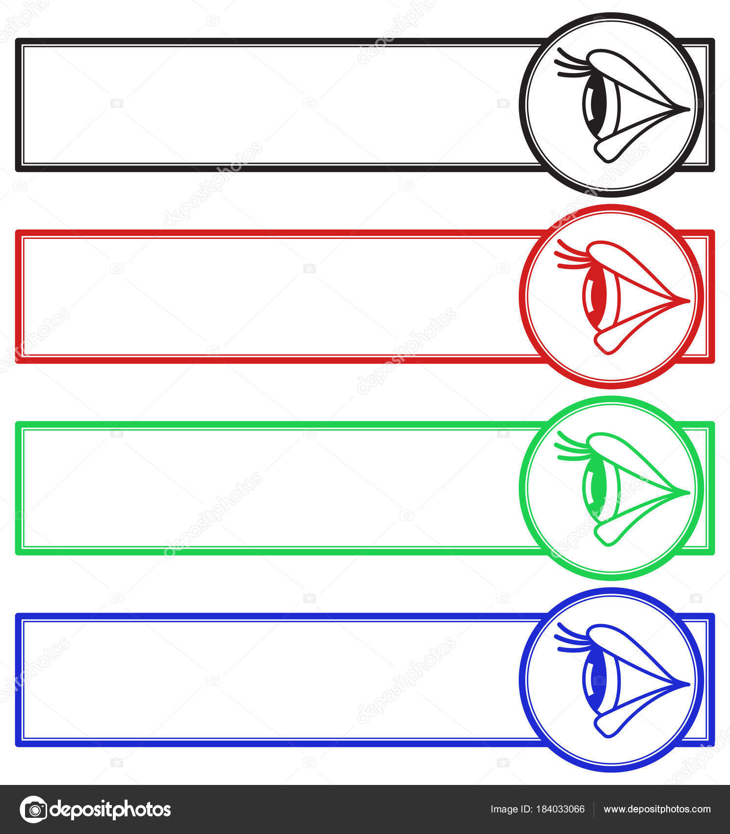 Eye banner set Stock Vector Image by ©AlexanderZam #184033066