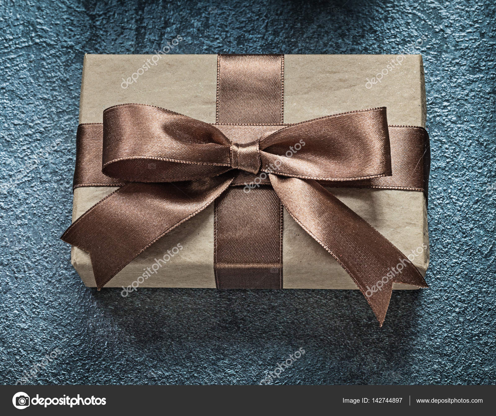 Present box on black background holidays concept Stock Photo by ...