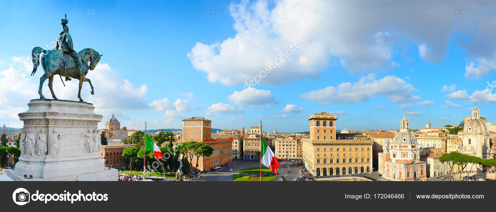 Roma panorama, Italy — Stock Photo © joyfull #172046466