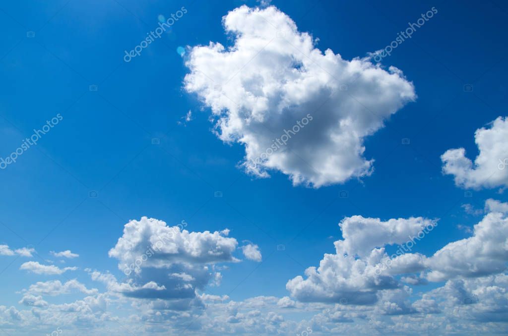 Beautiful Azure Sky Clouds — Stock Photo © Pakhnyushchyy #184795188