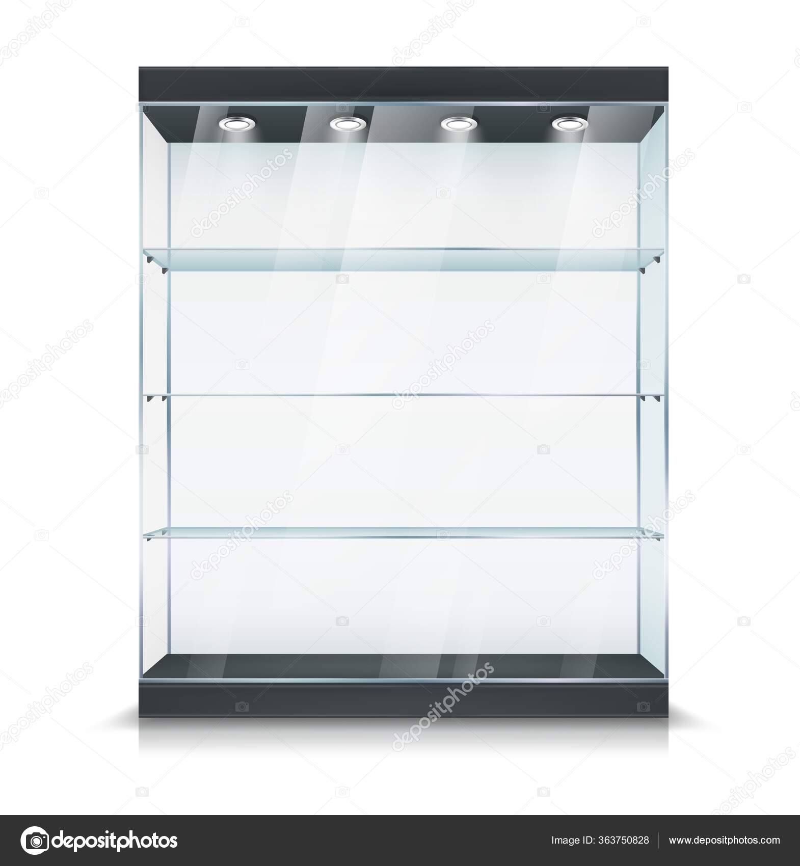 Glass display, showcase Stock Vector by ©buchan 363750828