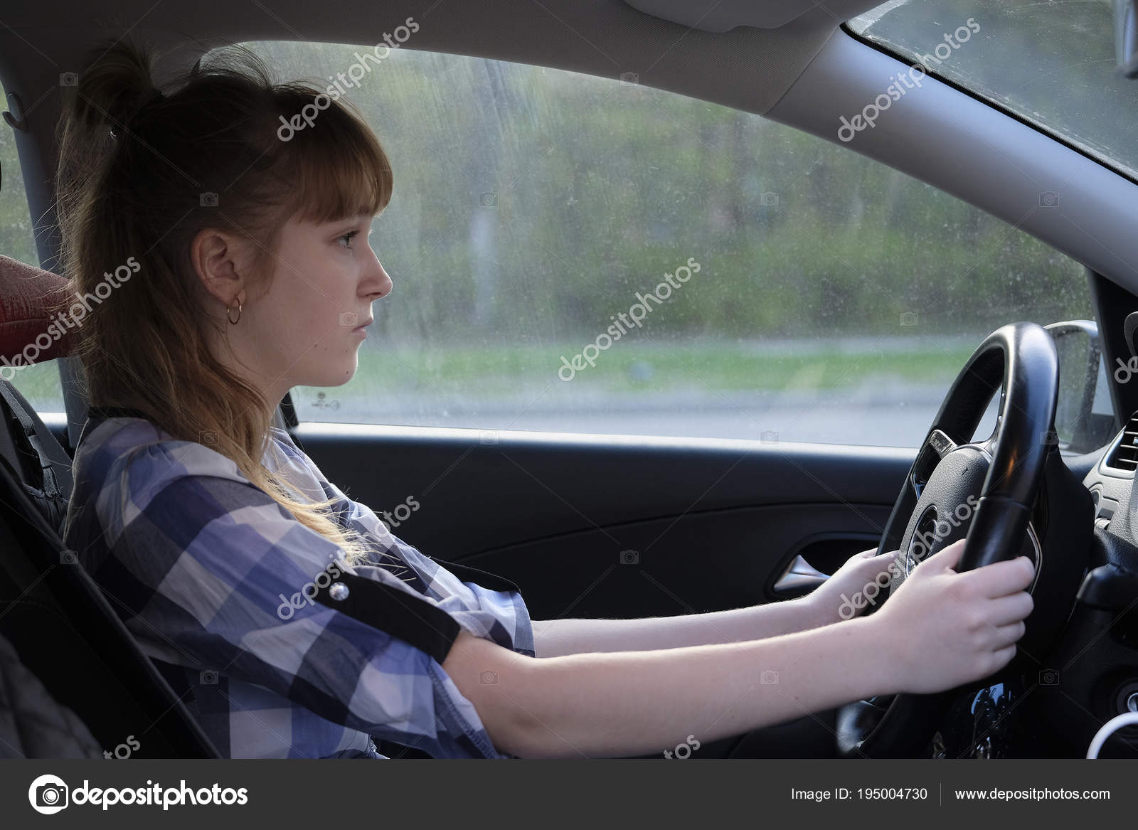 Portrait Girl Driver Stock Photo by ©uatp12 195004730