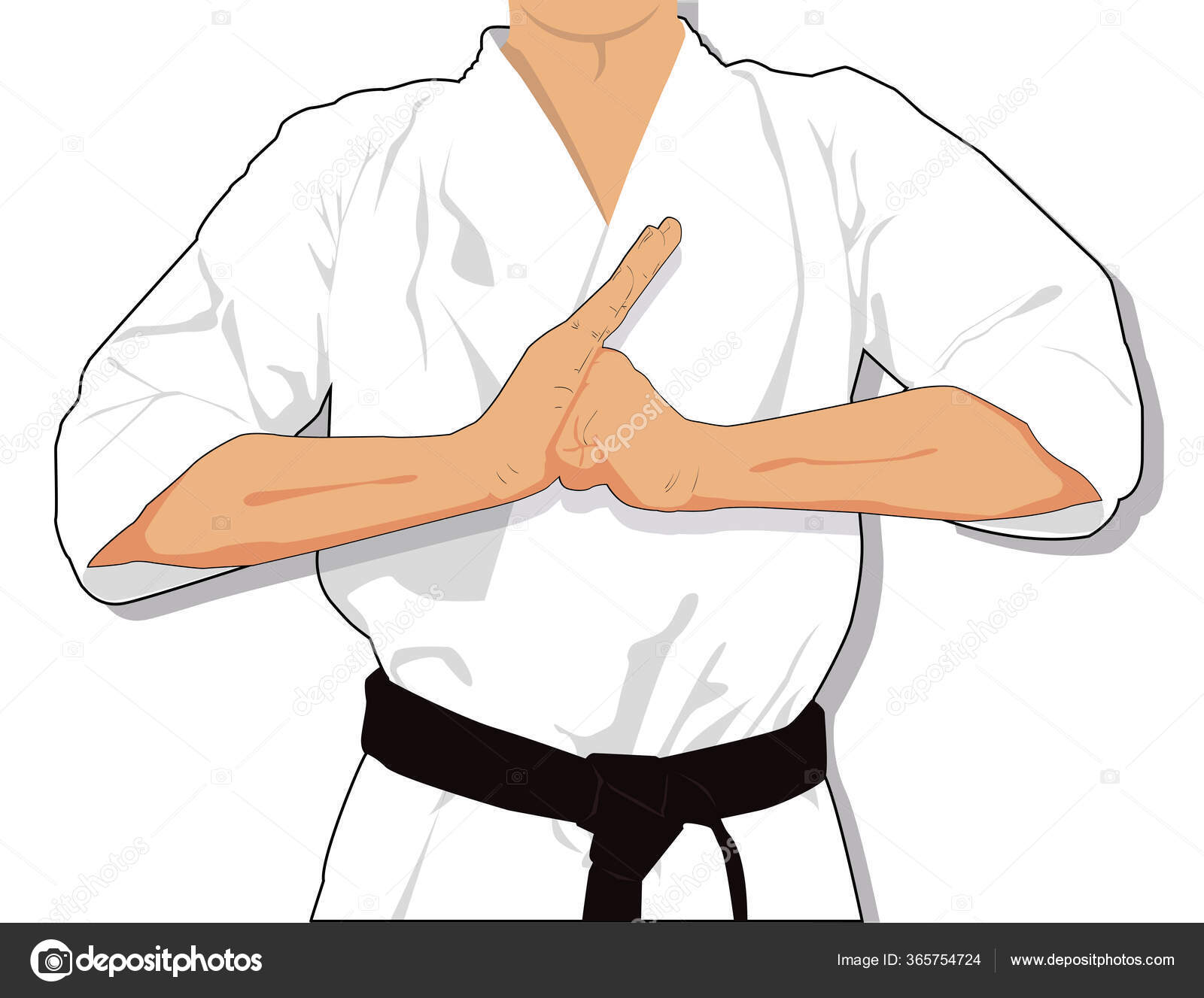 Clip Art De Dibujos Animados De Karate Muchacho De Karate De Dibujos