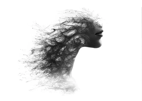 Dissolving face profile Stock Photos, Royalty Free Dissolving face ...