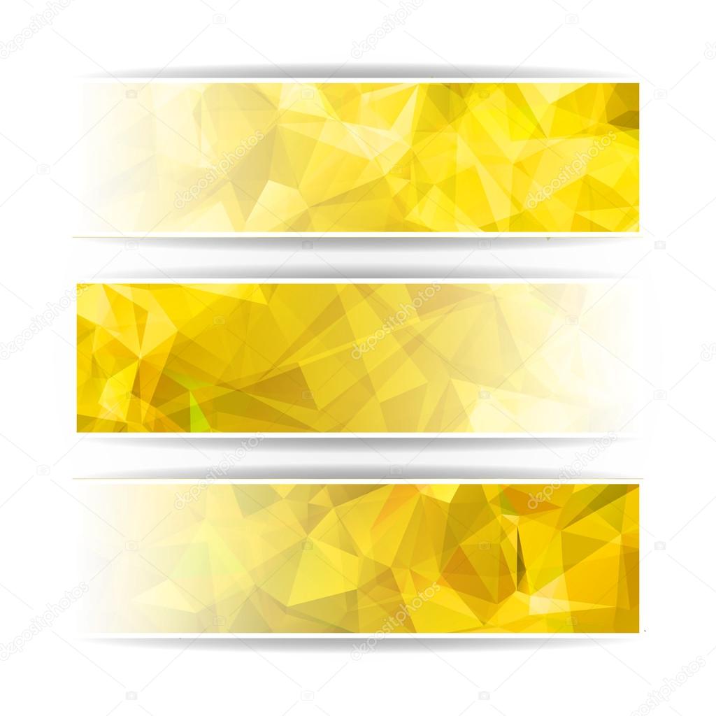 Yellow banners set Stock Vector Image by ©sommersby #127406870