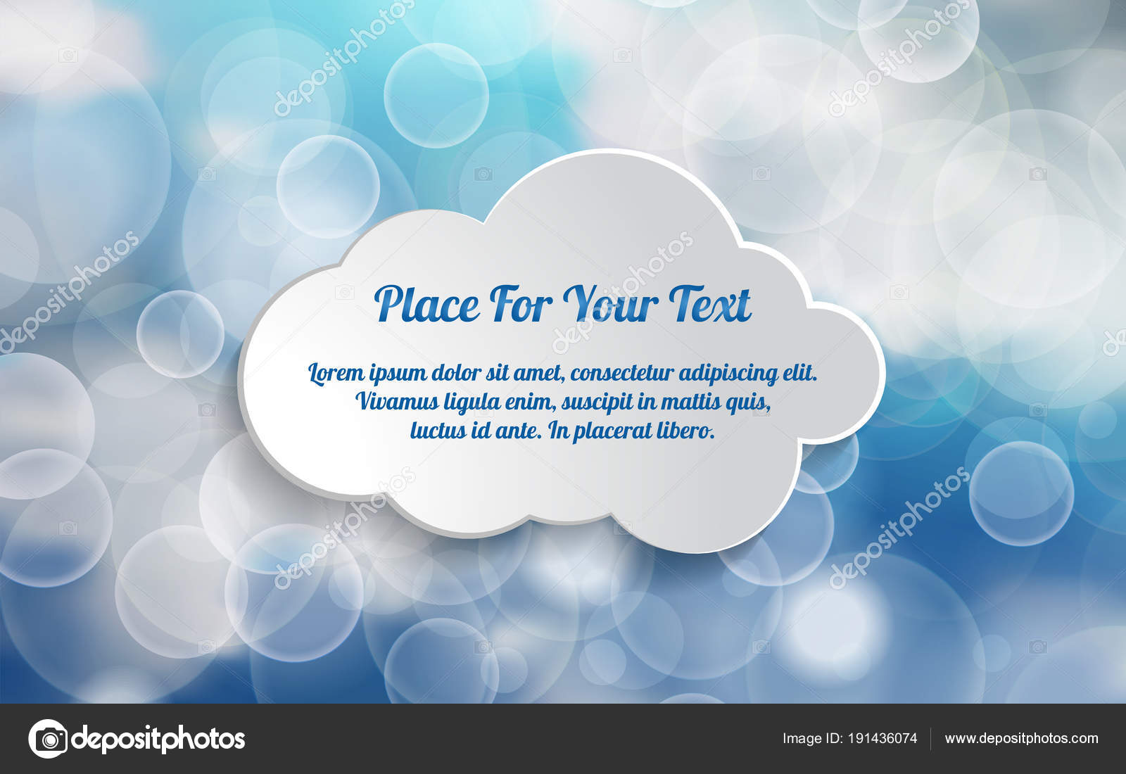 Background with text box cloud Stock Vector Image by ©sommersby #191436074