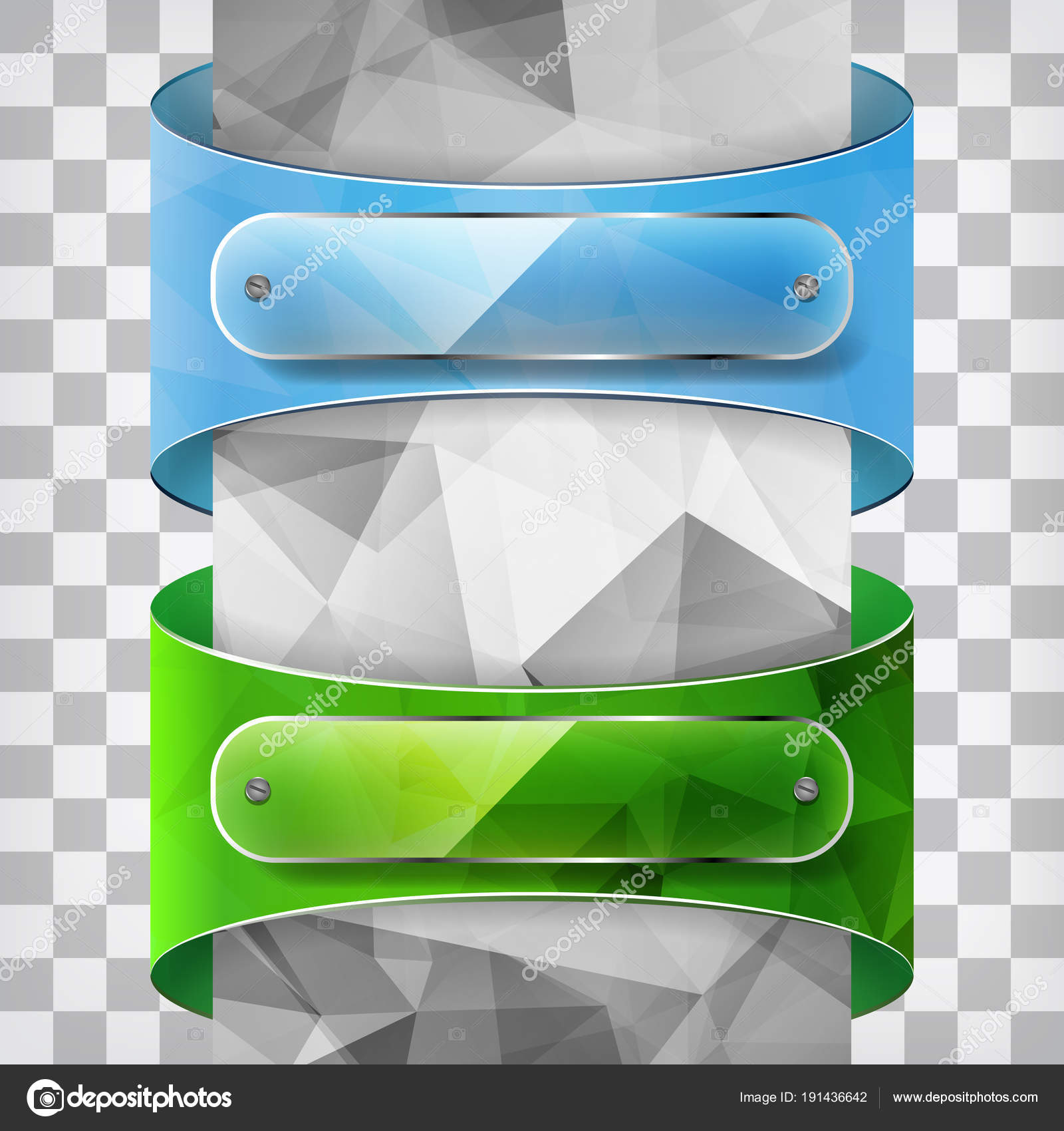 Transparency plates on the triangle labels Stock Vector Image by ...