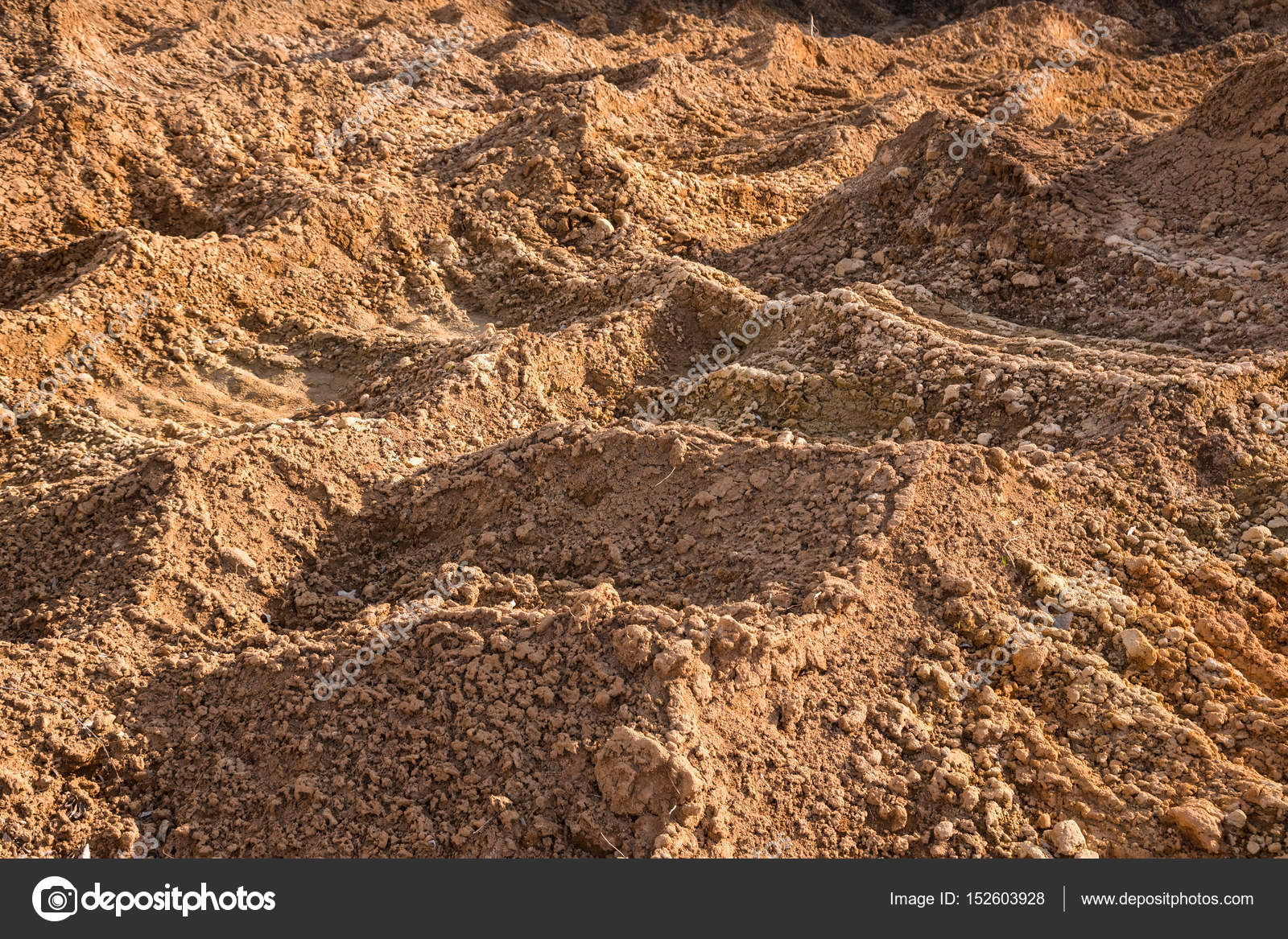 Clay and sand surface in the quarry. — Stock Photo © jeka2009 #152603928