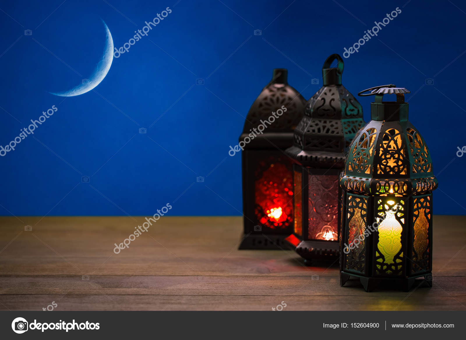 Shining lanterns Fanus on table greeting card Stock Photo by ©jeka2009 ...