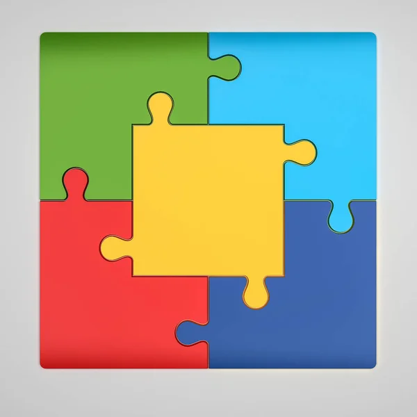Puzzle set. Vector illustration Stock Vector by ©megastocker 146520041