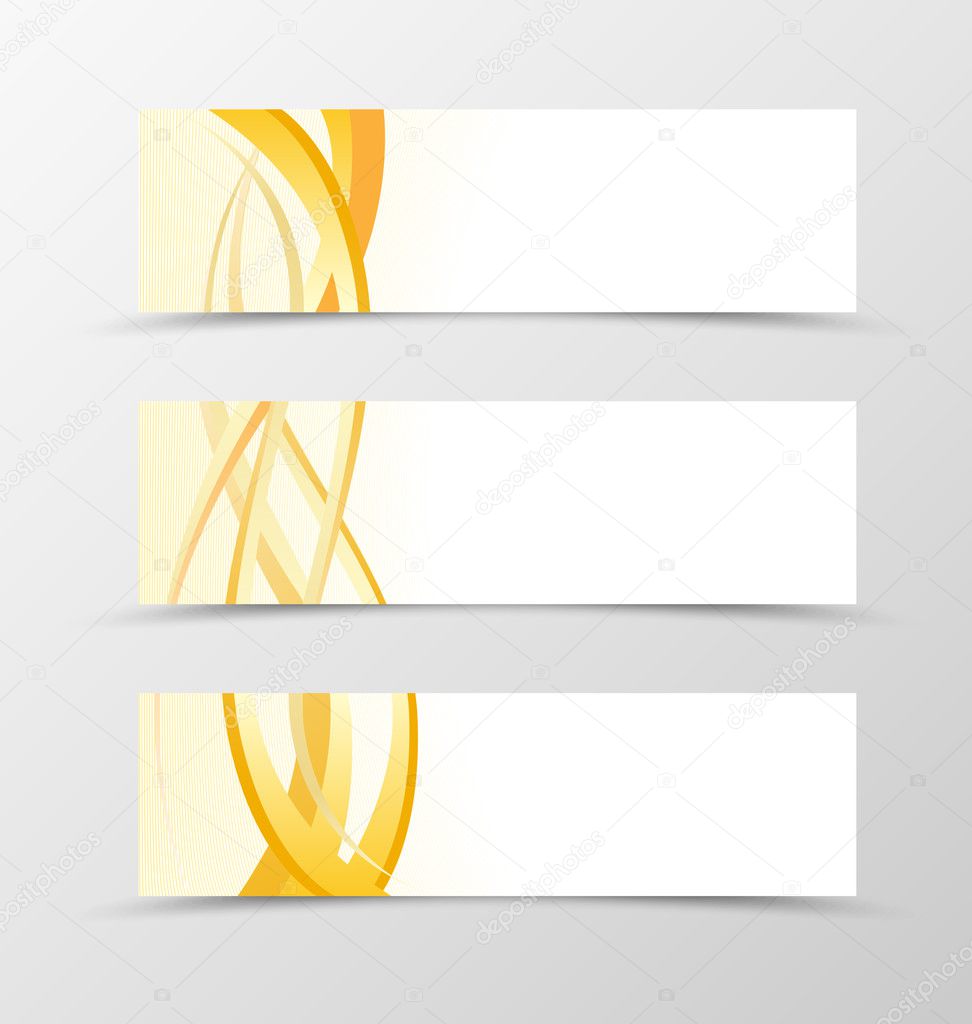 Set of banner smooth design Stock Vector by ©Denchik 127049004