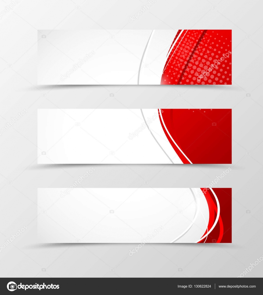 Set of header banner wavy design Stock Vector by ©Denchik 130622824