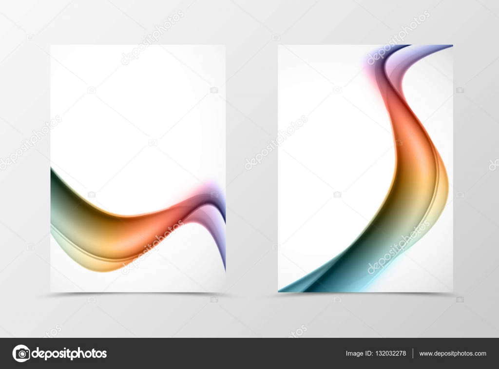 Front and back dynamic flyer template design Stock Vector Image by ...