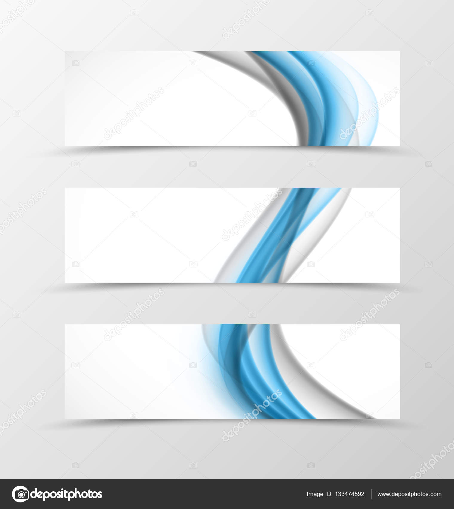 Set of header banner wave design Stock Vector Image by ©Denchik #133474592