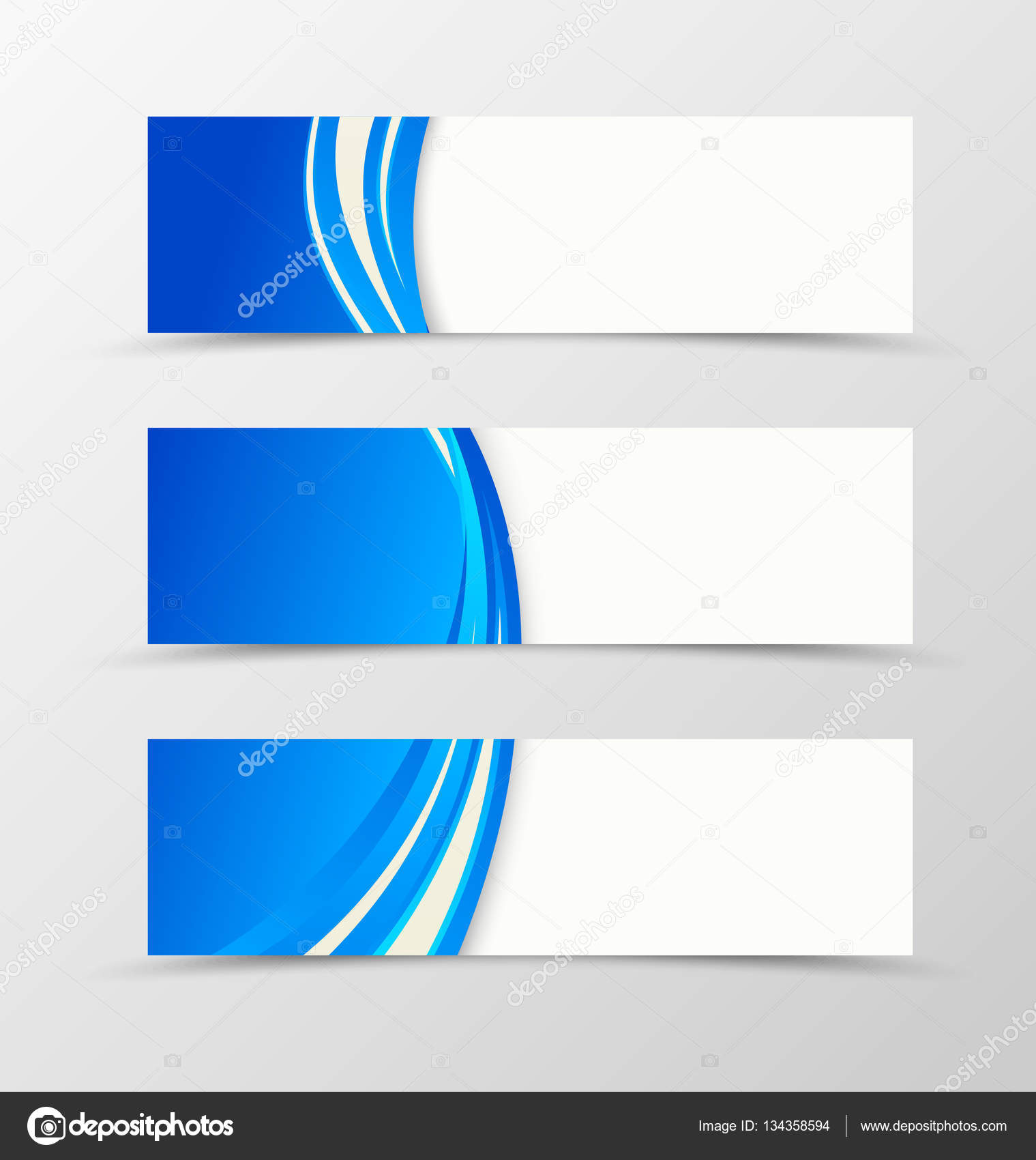 Conjunto de diseño dinámico de banner de cabecera vector, gráfico ...