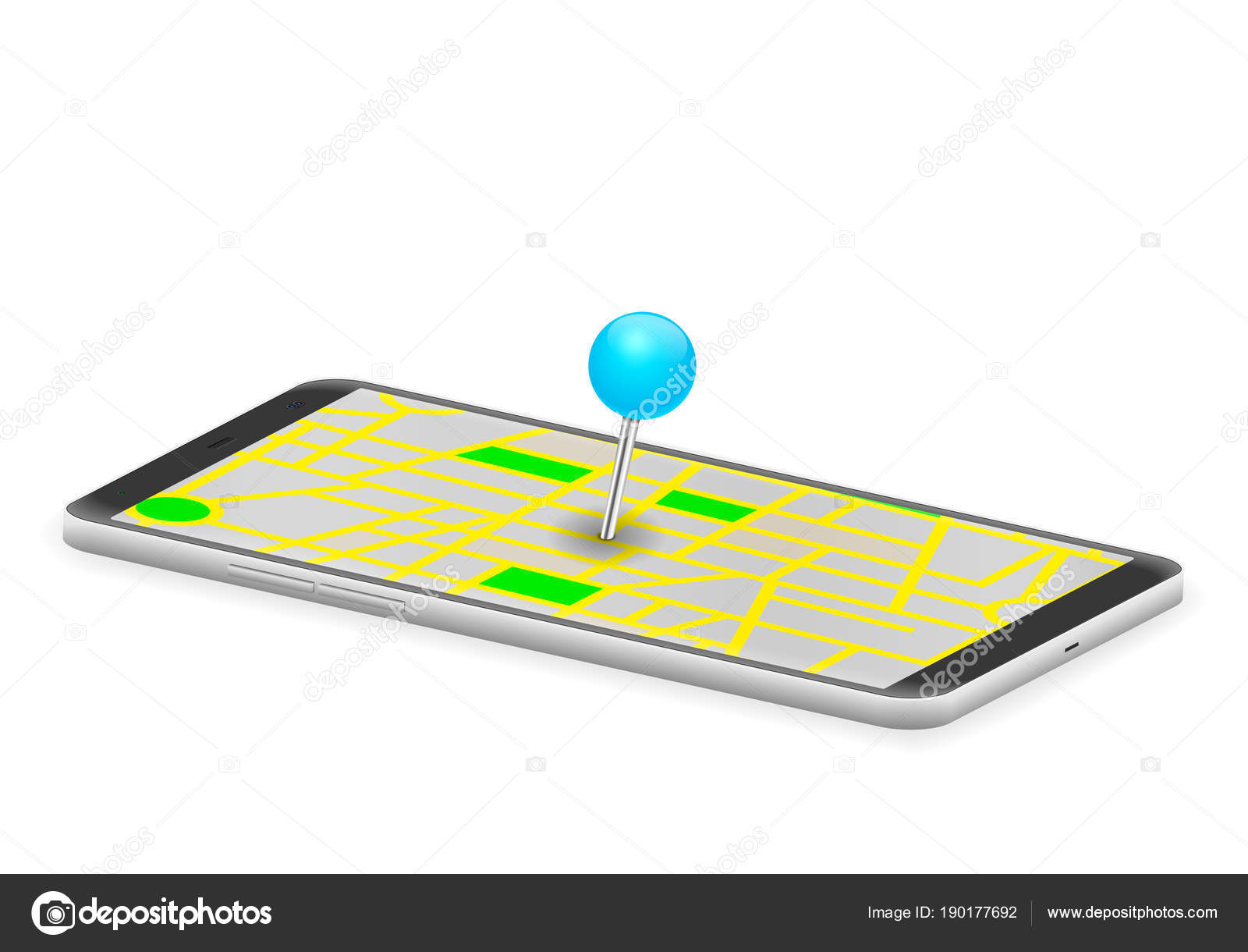 Smart phone map Stock Vector Image by ©julydfg #190177692