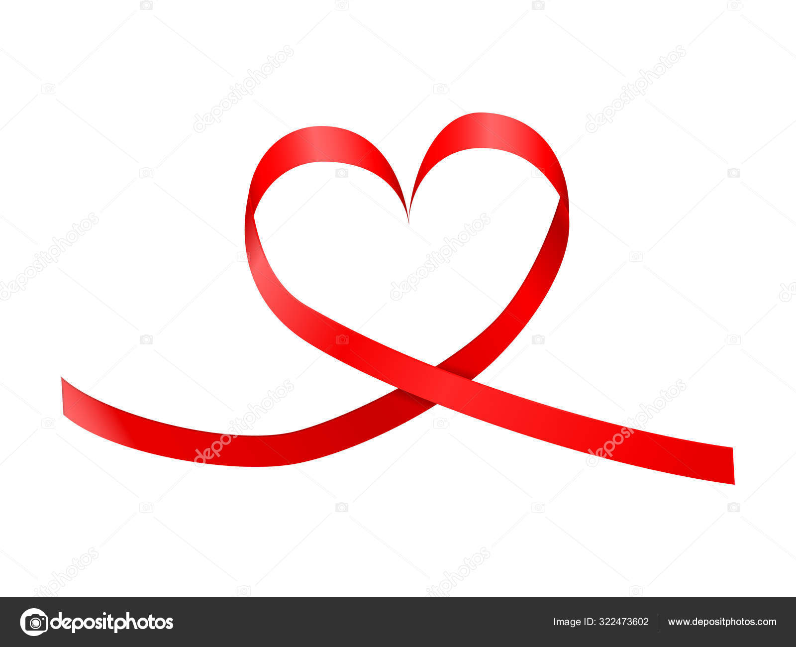 Heart ribbon Stock Vector by ©julydfg 322473602