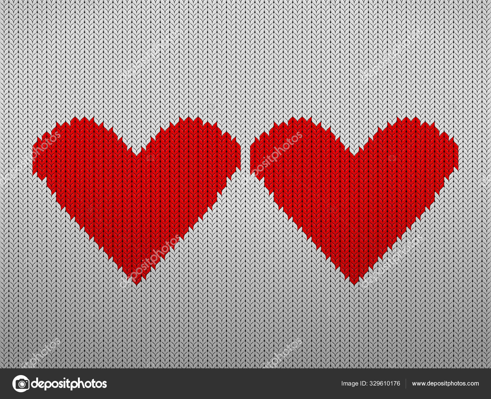 Knitted hearts background Stock Vector Image by ©julydfg #329610176