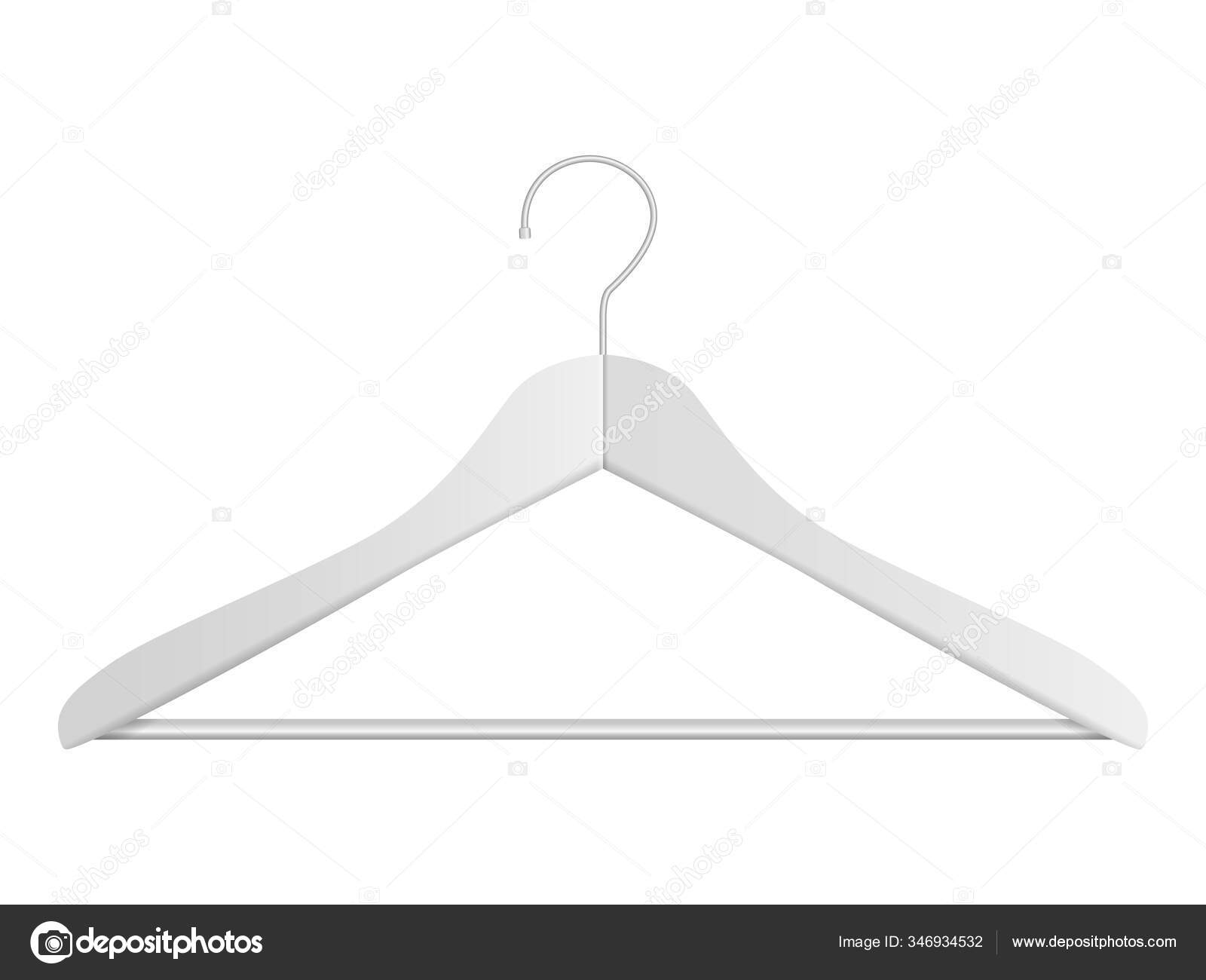 Percha Sobre Fondo Blanco Ilustración Vectorial Vector de stock ...