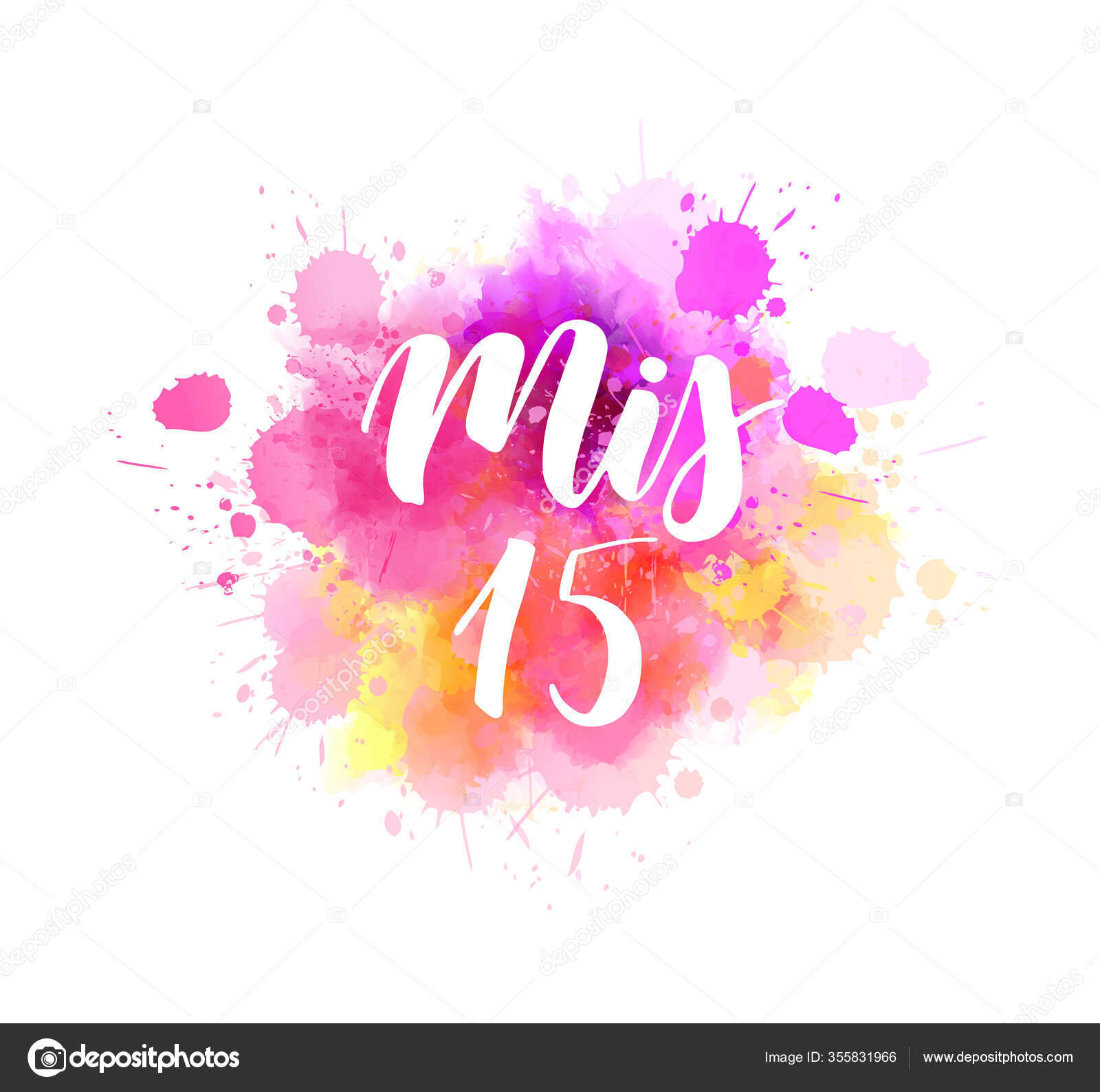 Mis Handwritten Modern Calligraphy Lettering Latin American Girl ...