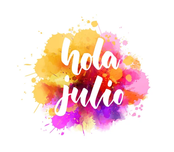 Hola Junio Hello June Spanish Handwritten Modern Calligraphy Lettering ...
