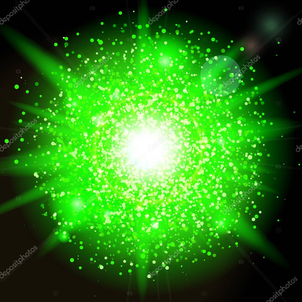 Glitter particles background effect. Sparkling texture. Stock Vector by ...