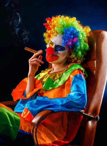 Cigar smoking clown Stock Photos, Royalty Free Cigar smoking clown ...