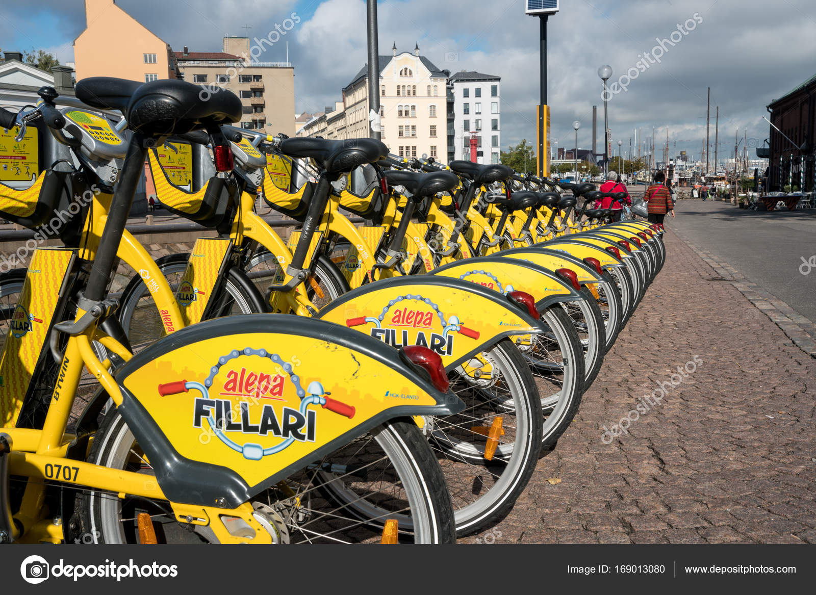 Alepa Fillari bikes to rent in Helsinki Finland – Stock Editorial Photo ...