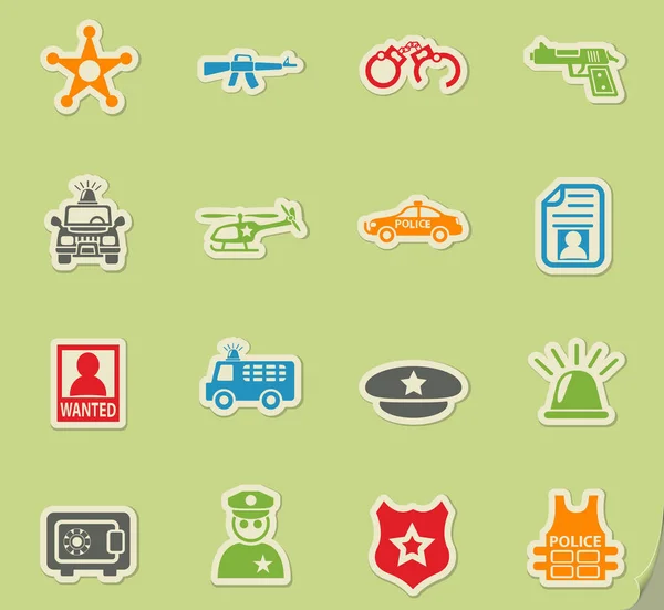 Police Web Icons User Interface Design Stock Vector Image by ©YAYImages ...