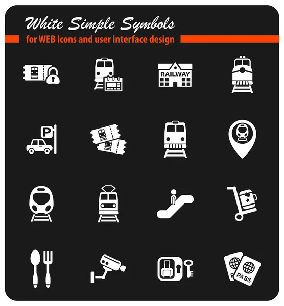 Vector railway station icon — Stock Vector © tele52 #9351342