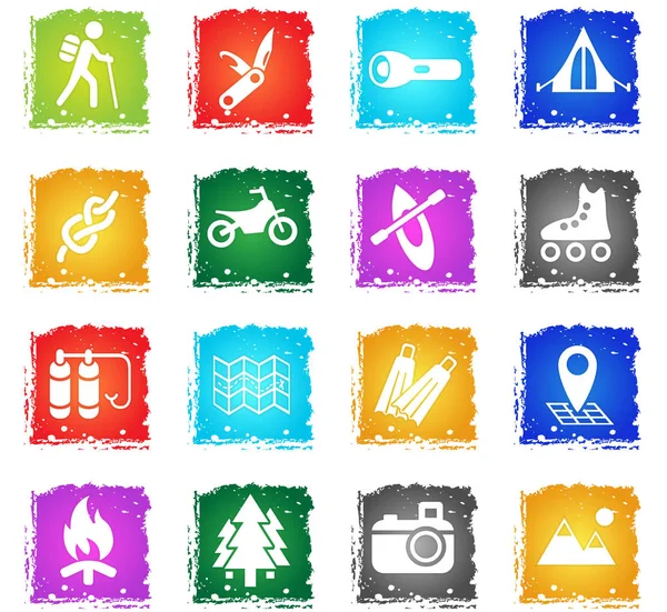 Leisure and recreation icon set — Stock Vector © soleilc #7951844