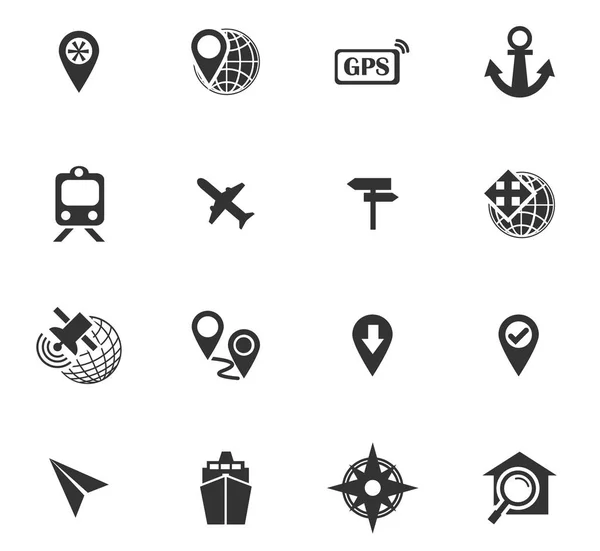 Navigation Icon Set Web Sites User Interface Stock Vector Image by ...