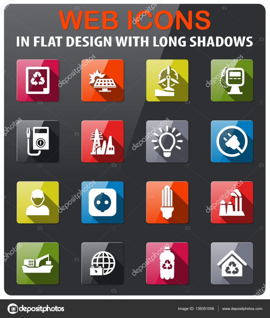 Alternative energy icon set Stock Vector Image by ©ayax55 #139351056