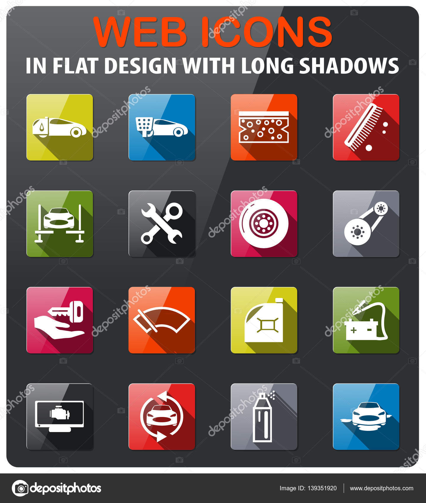 Car shop icon set Stock Vector Image by ©ayax55 #139351920