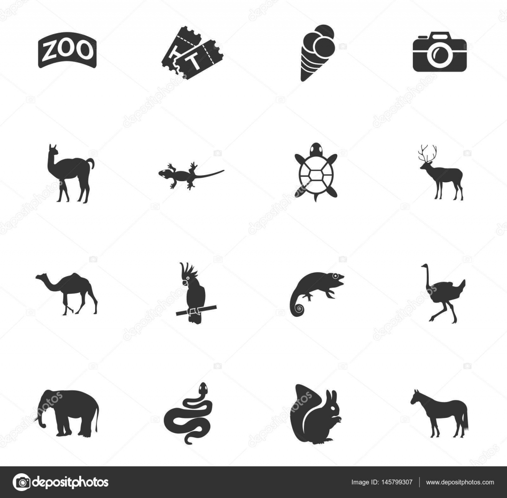 Zoo icon set Stock Vector Image by ©ayax55 #145799307