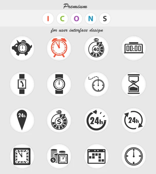 Time, clock, punch, management, watch,calendar, deadline line icons ...