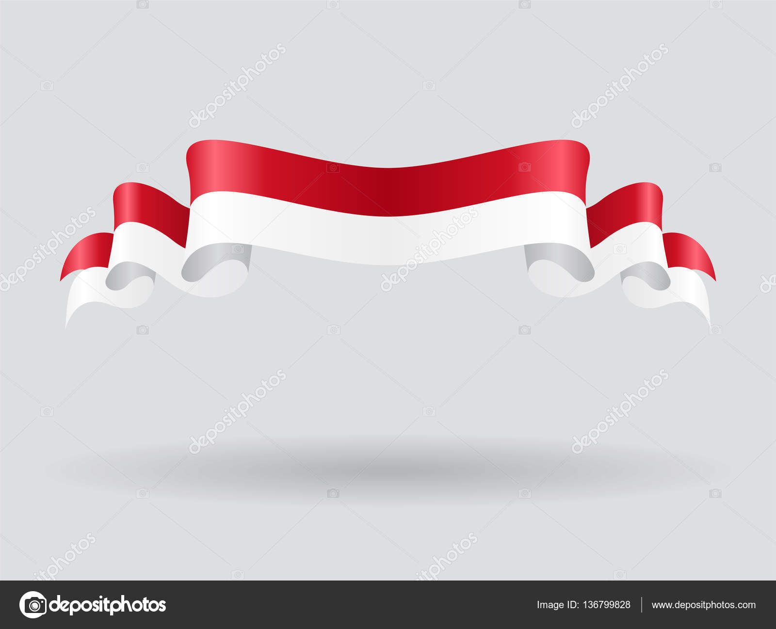 Indonesian wavy flag. Vector illustration. Stock Vector by ©khvost ...
