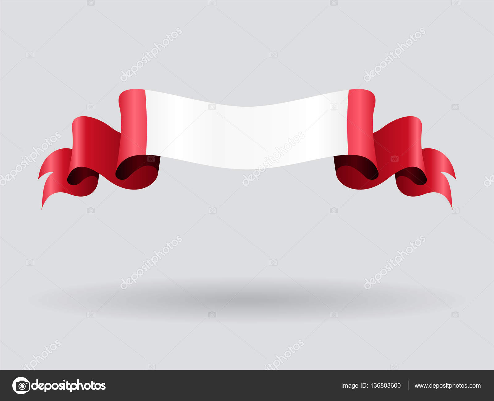 Bandera ondulada peruana. Ilustración vectorial . Vector de stock ...