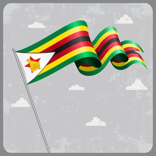 Zimbabwean flag map pointer layout. Vector illustration. Stock Vector by ©khvost 469625976