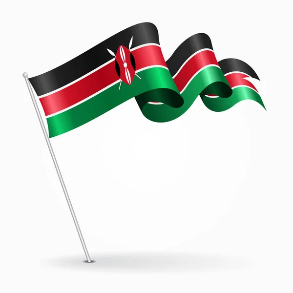 Kenyan flag design background. Vector illustration. Stock Illustration ...