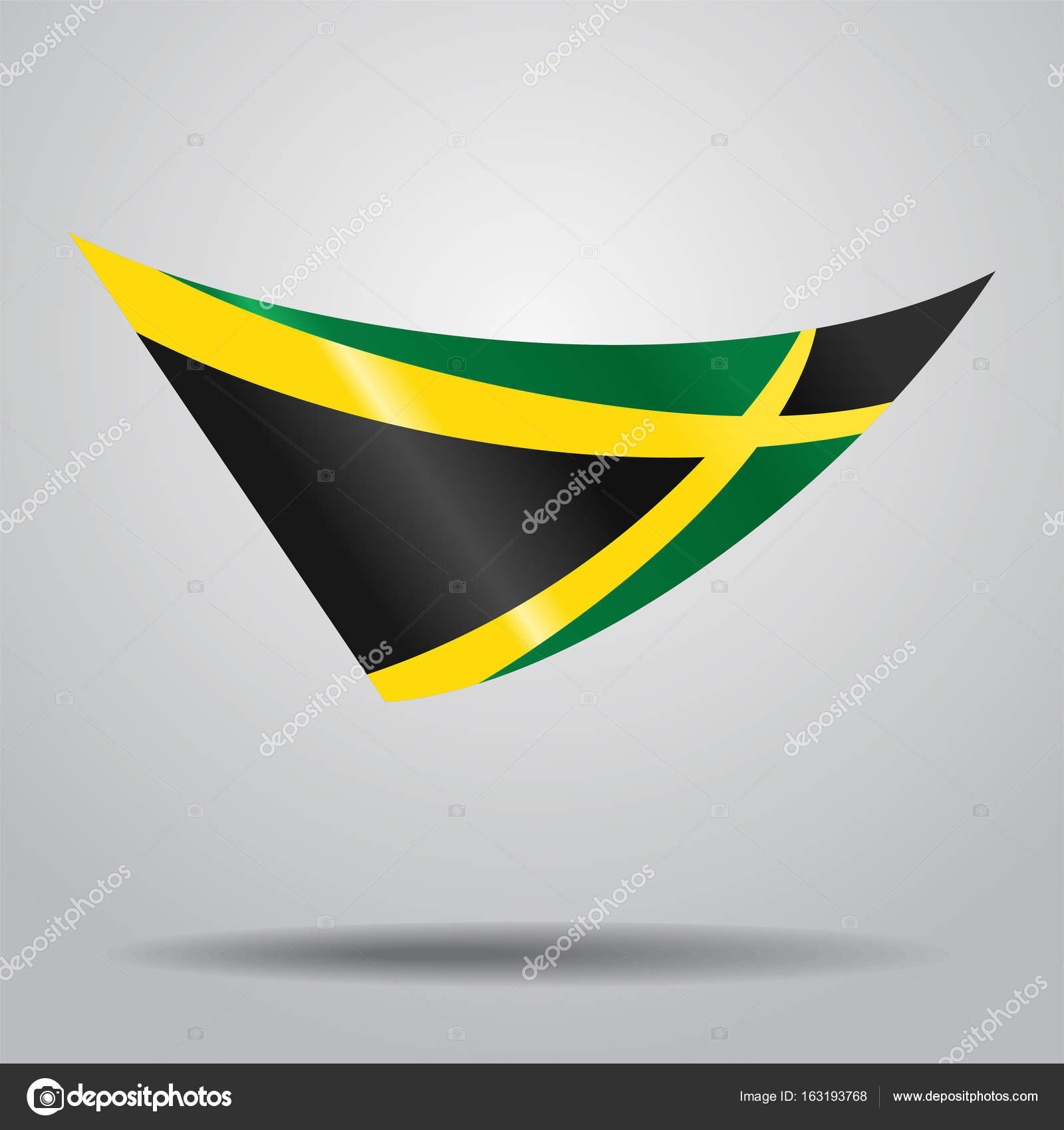 Jamaican flag background. Vector illustration. Stock Vector by ©khvost ...