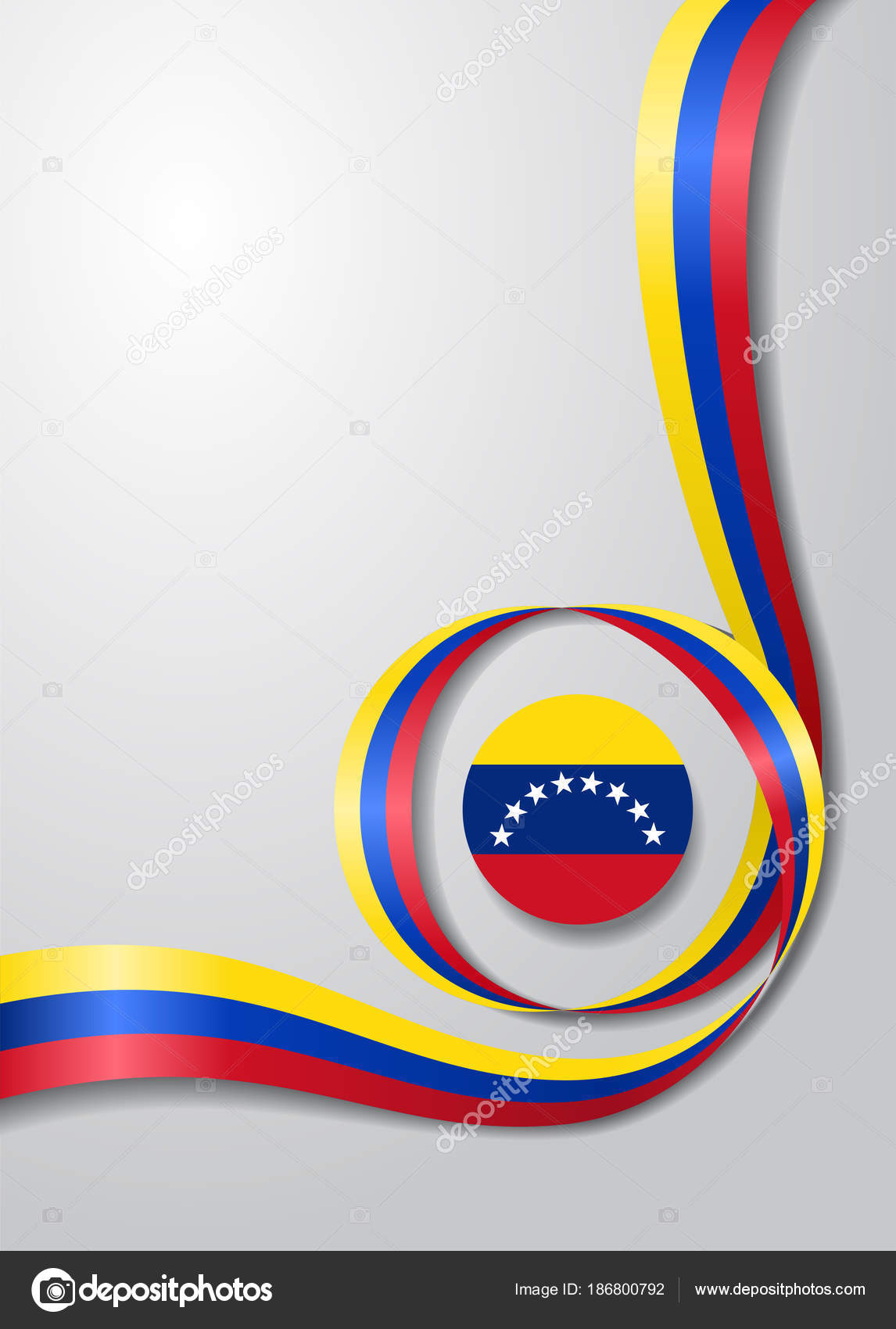 Bandera venezolana fondo ondulado. Ilustración vectorial . Vector de ...