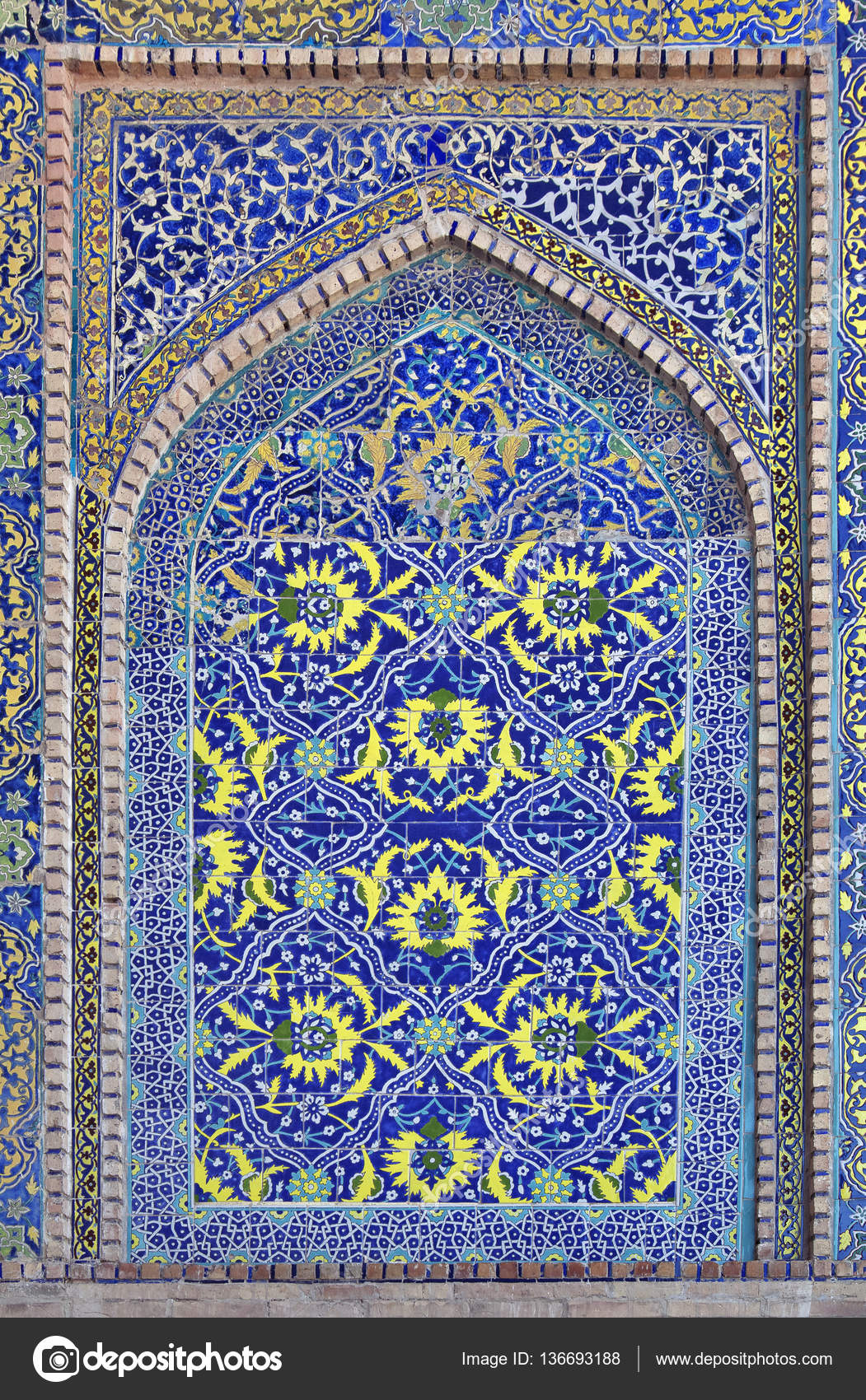 Ornate window niche in the wall, Uzbekistan ⬇ Stock Photo, Image by ...