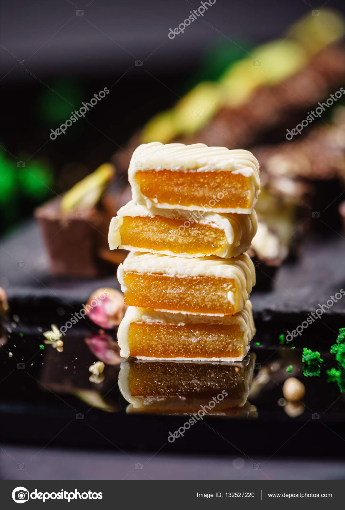 Different chocolate sweets Stock Photo by ©Shebeko 132527220